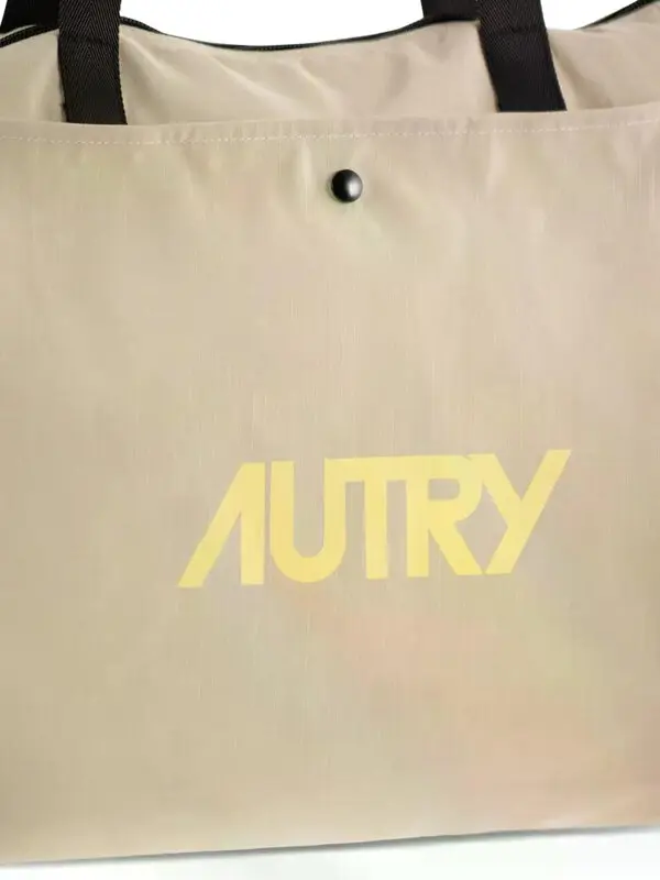 AUTRY Logo-print Tote Bag - Neutrals