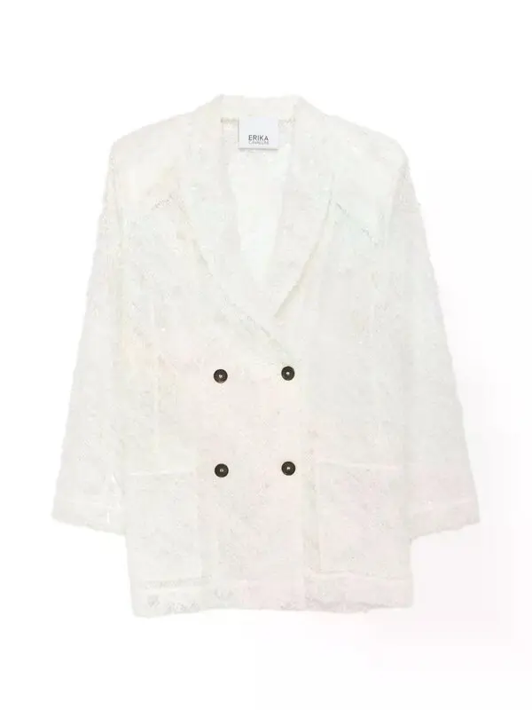 Erika Cavallini Double-breasted Fringed Jacket