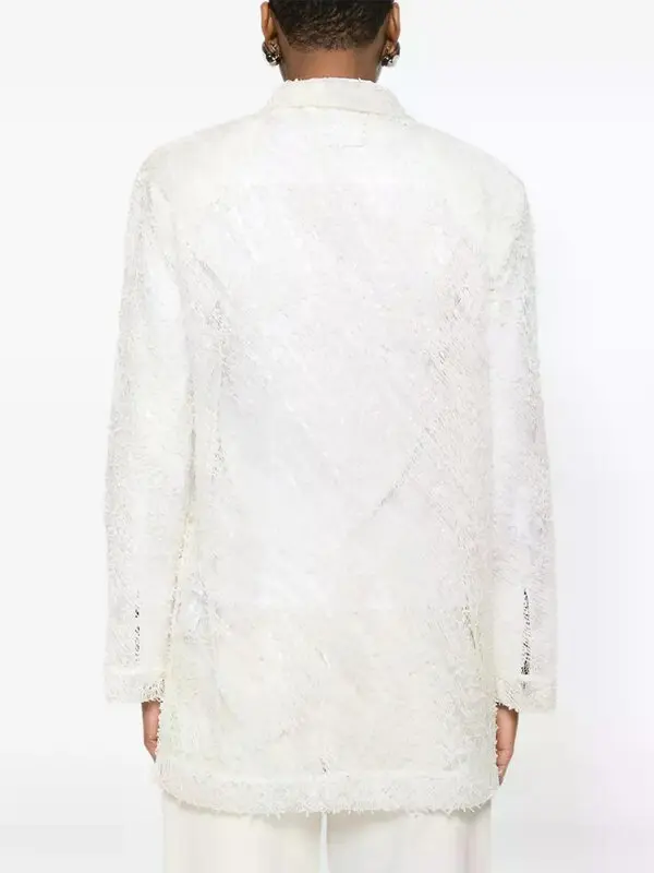 Erika Cavallini Double-breasted Fringed Jacket