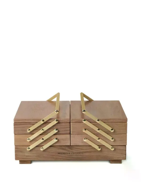 Brunello Cucinelli Logo-detail Mahjong Set Game - Brown