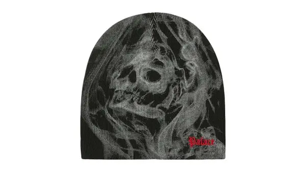 PALACE Smoked Nein Cuff Beanie - Black