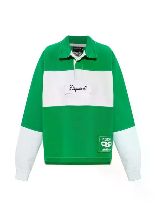 Dsquared2 Striped Collared Sweater