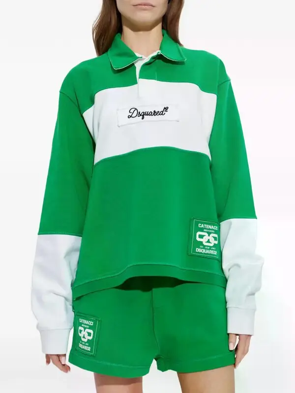 Dsquared2 Striped Collared Sweater