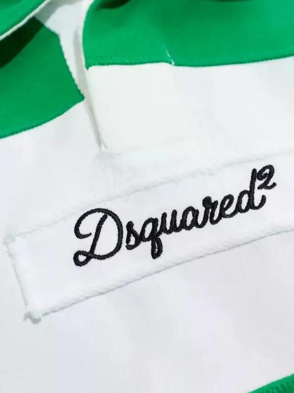 Dsquared2 Striped Collared Sweater