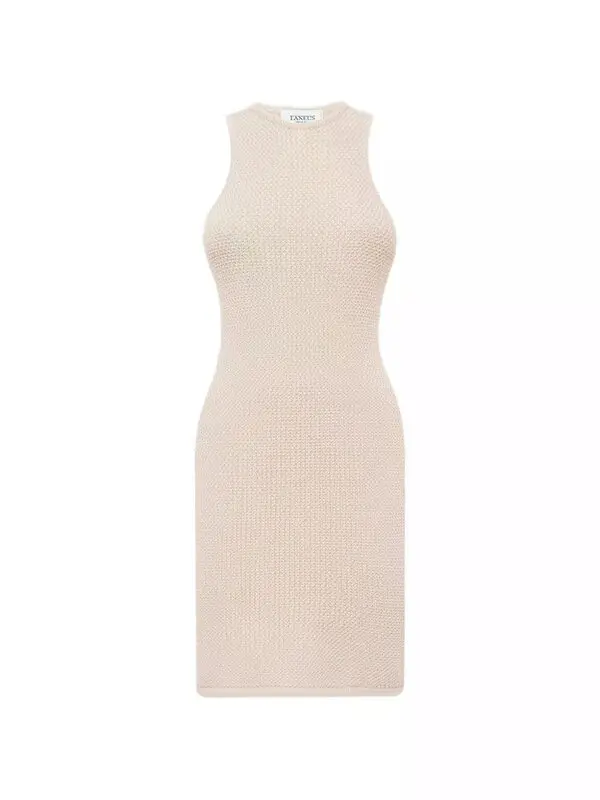LANEUS Sleeveless Knitted Dress