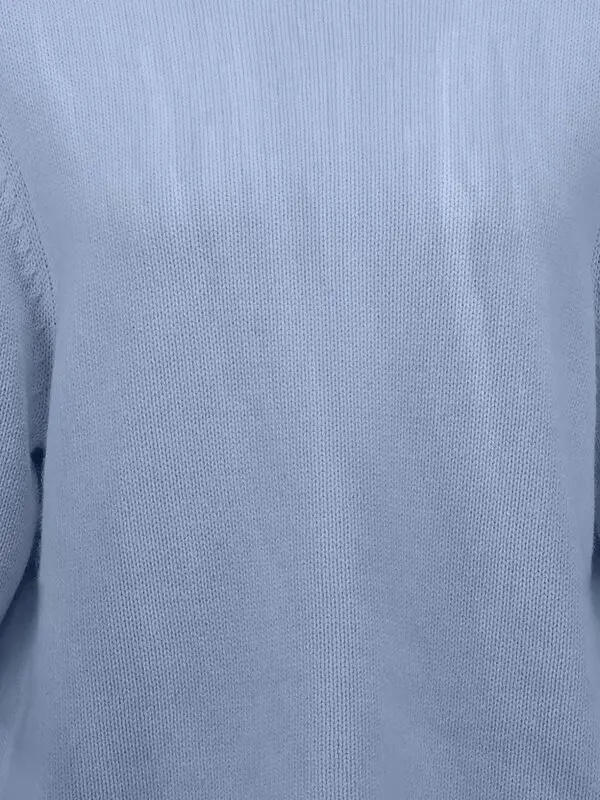 ALLUDE Boatneck Knitted Sweater - Blue