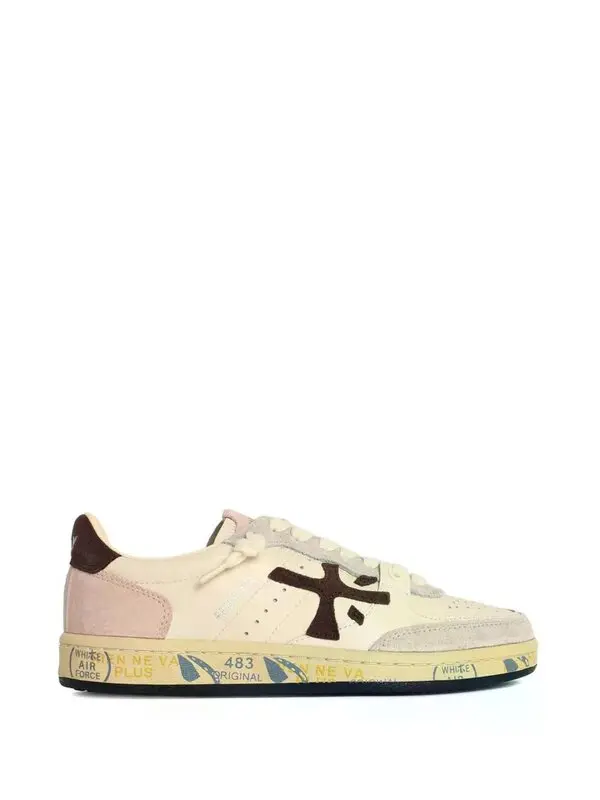 Premiata Bskt Logo Suede Sneakers - Neutrals