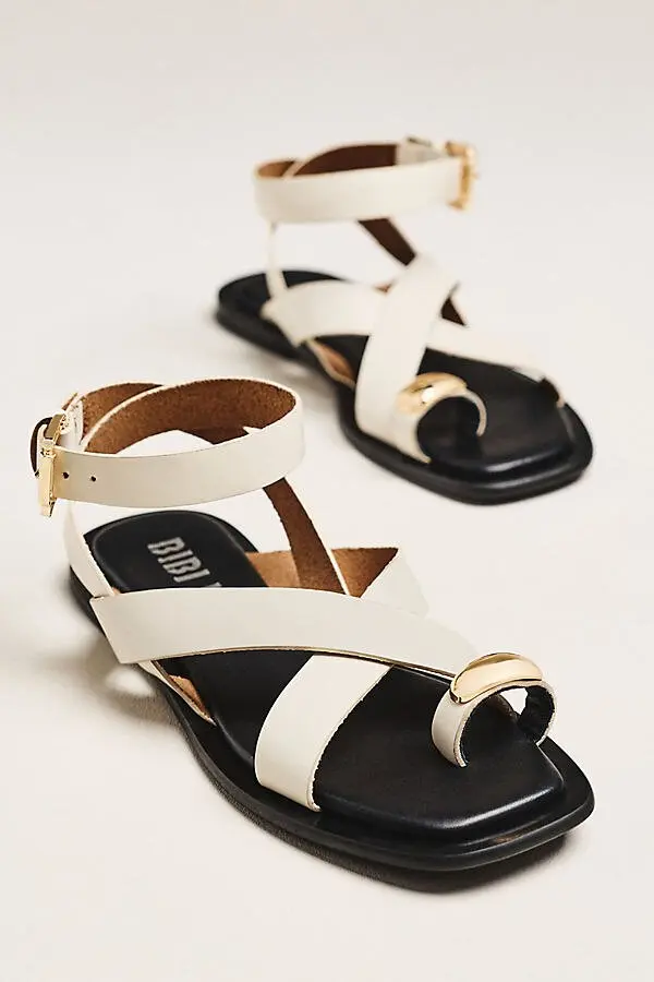 BIBI LOU Vaz Toe-loop Sandals - Blanco Leather