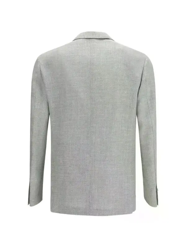 LARDINI Double-breasted Blazer - Grey