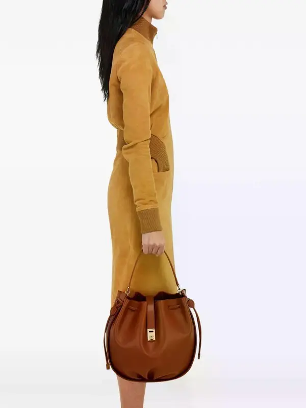 FERRAGAMO Hug Bucket Bag - Brown