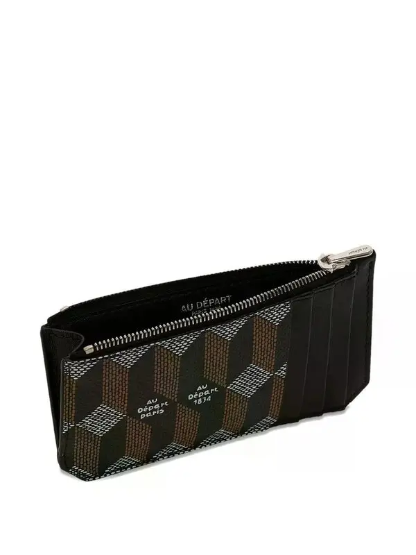 AU DEPART Geometric-pattern Cardholder
