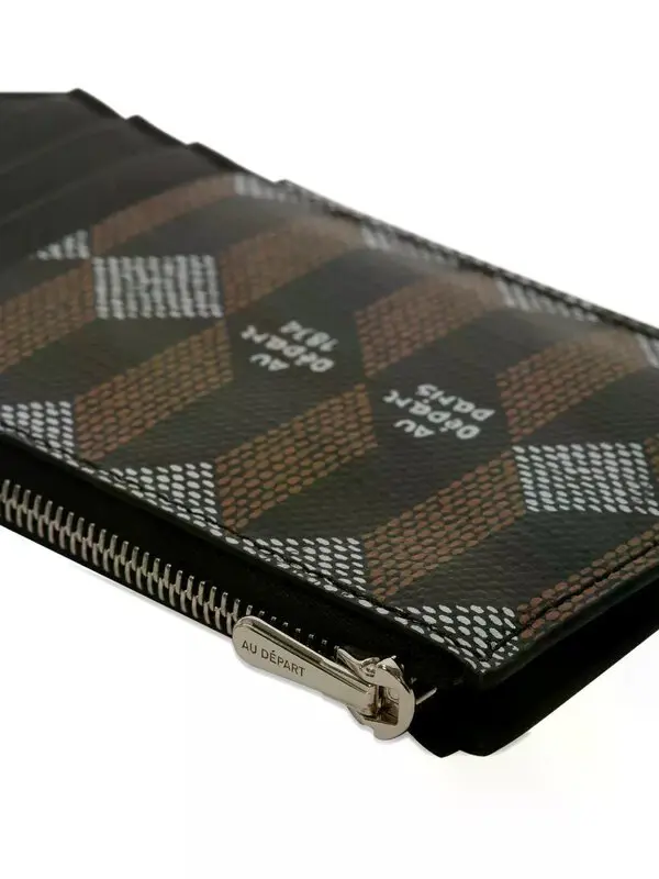 AU DEPART Geometric-pattern Cardholder