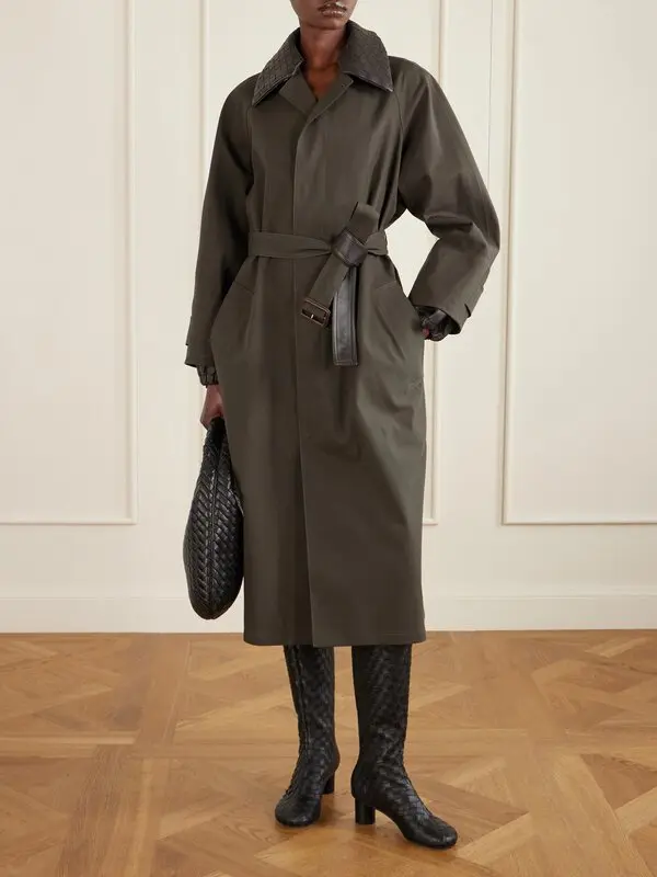 Bottega Veneta Atomic Intrecciato Leather Knee Boots - Black