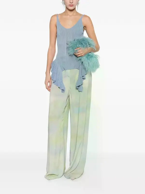 MVP WARDROBE Tie-dye Flared Trousers