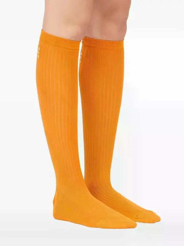 MAISON MARGIELA Ribbed Logo Socks