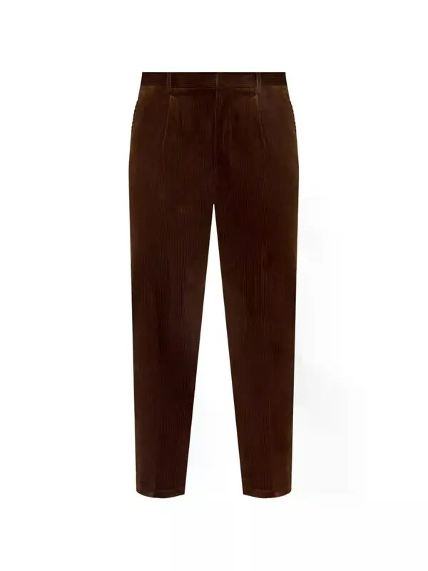 BOSS Regular Corduroy Trousers - Brown