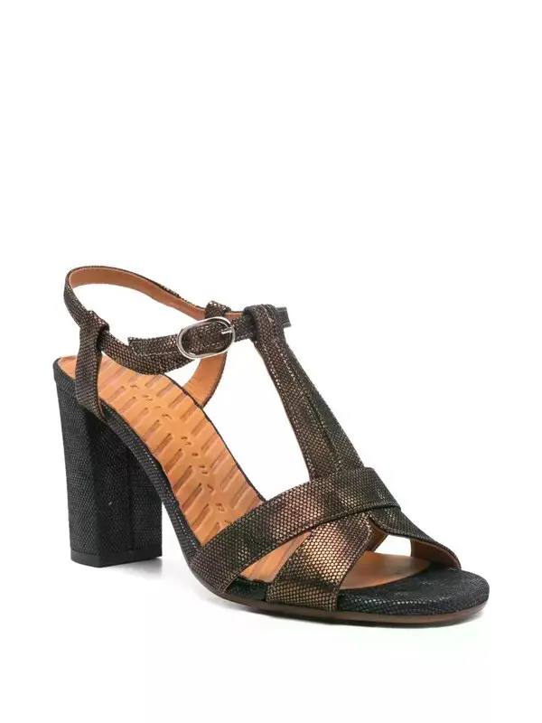 Chie Mihara T-strap Leather Sandals - Brown