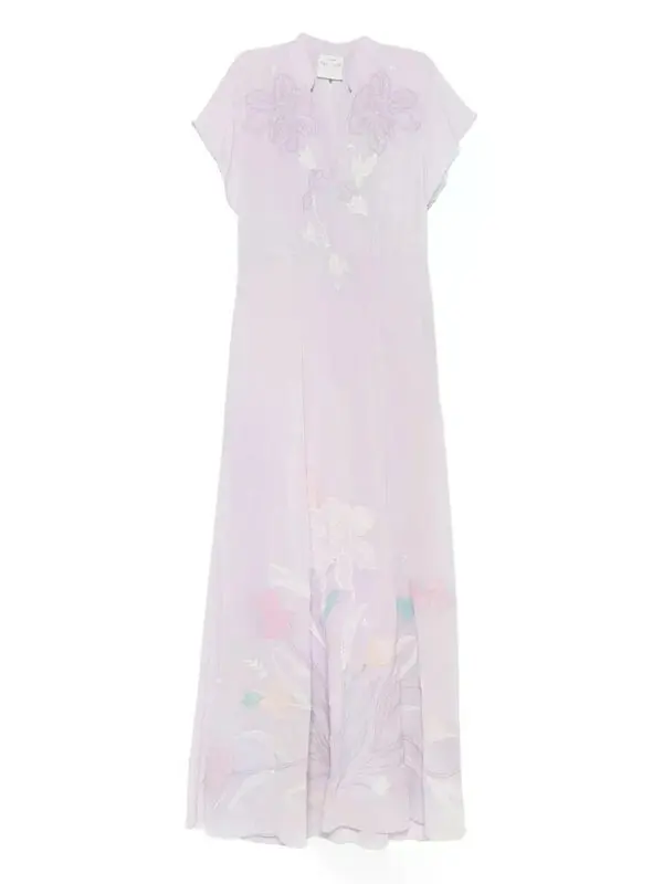 FORTE_FORTE Floral Maxi Dress - Purple