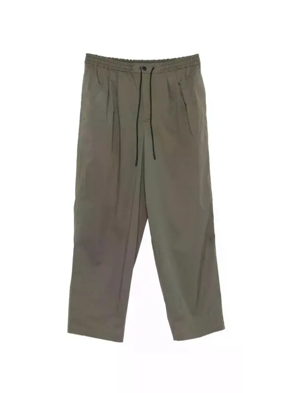 PT TORINO Drawstring-fastening Wide-leg Trousers - Green