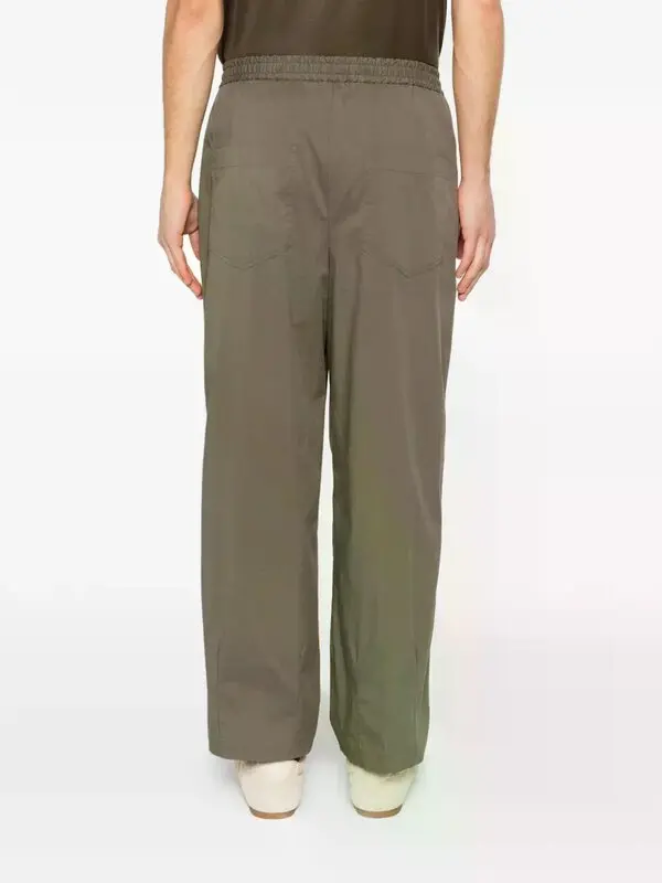 PT TORINO Drawstring-fastening Wide-leg Trousers - Green