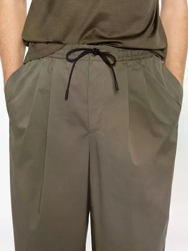 PT TORINO Drawstring-fastening Wide-leg Trousers - Green
