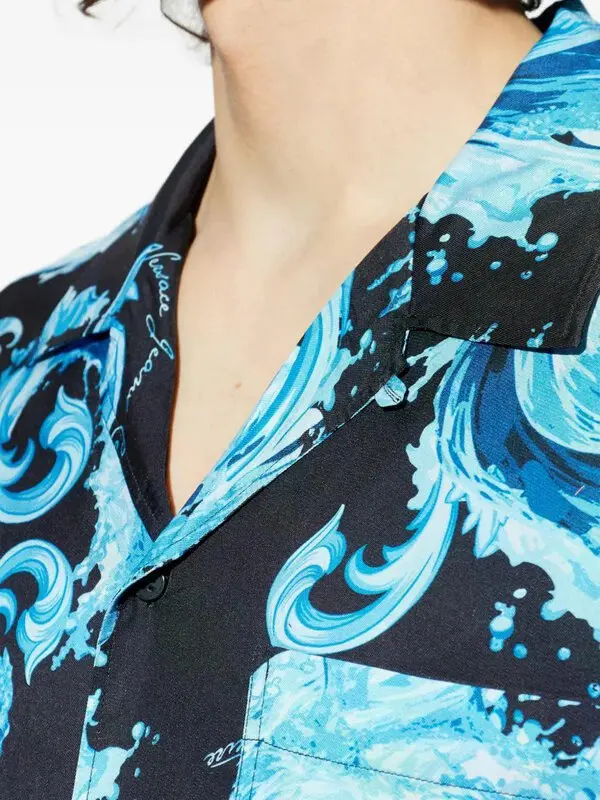 Versace Barocco Print Pocket Shirt