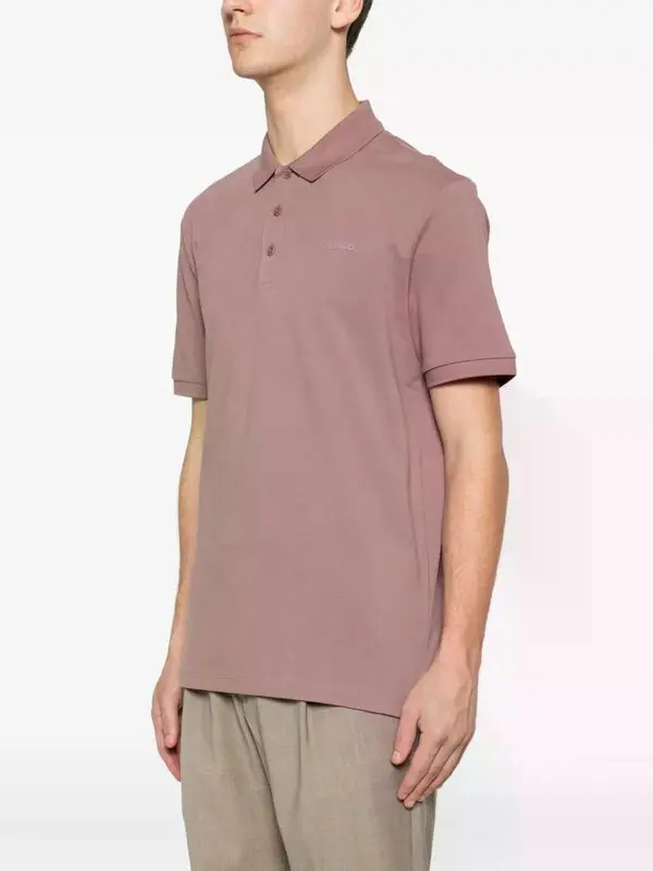 BOSS Buttoned Polo Shirt - Pink