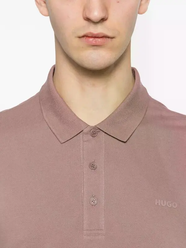 BOSS Buttoned Polo Shirt - Pink
