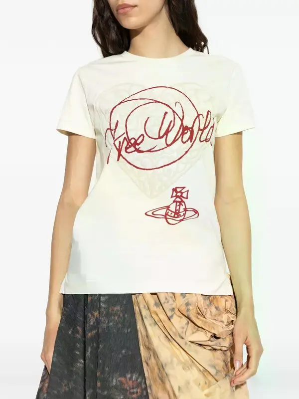 VIVIENNE WESTWOOD Embroidered T-shirt