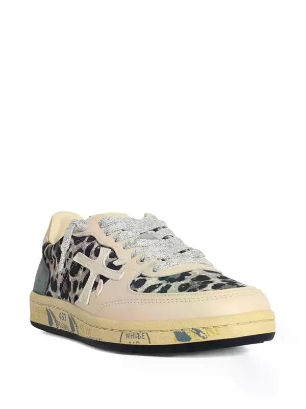 Premiata Leopard-print Leather Blend Sneakers