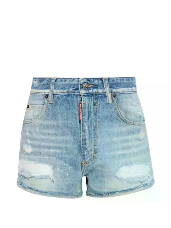 Dsquared2 Distressed Denim Shorts