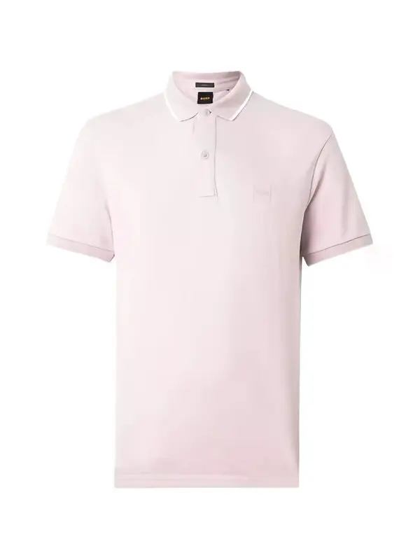 BOSS Passertip Short-sleeve Polo Shirt - Pink