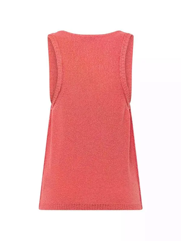 LANEUS V-neck Tank Top - Pink