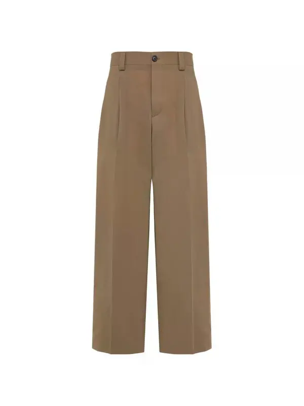 LANEUS Button-fastening Flap-pocket Trousers