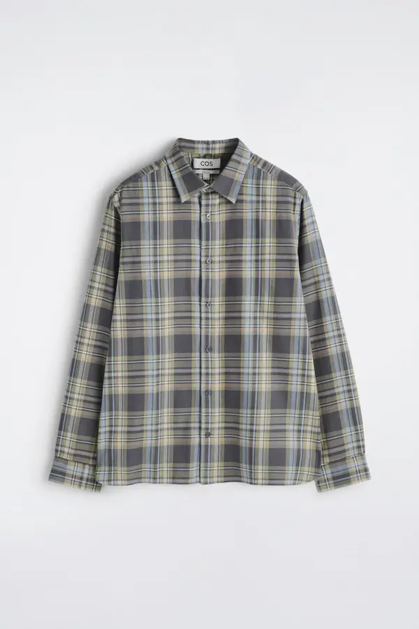 Cos Checked Cotton-twill Shirt - Multicolor