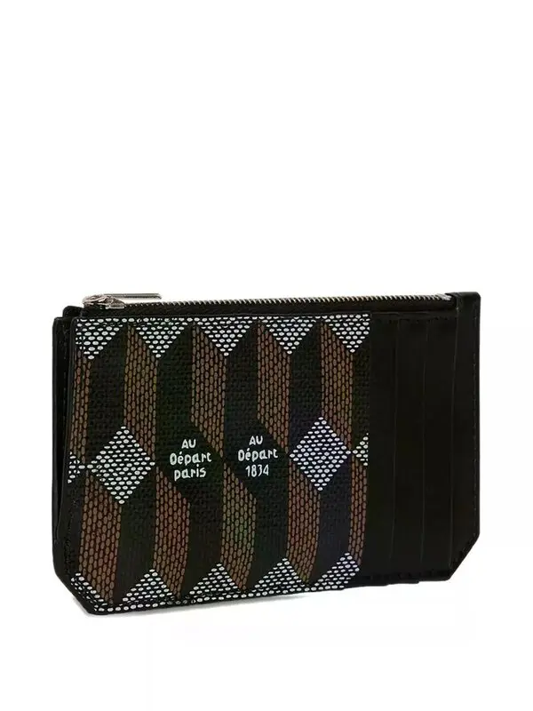 AU DEPART Geometric-pattern Cardholder