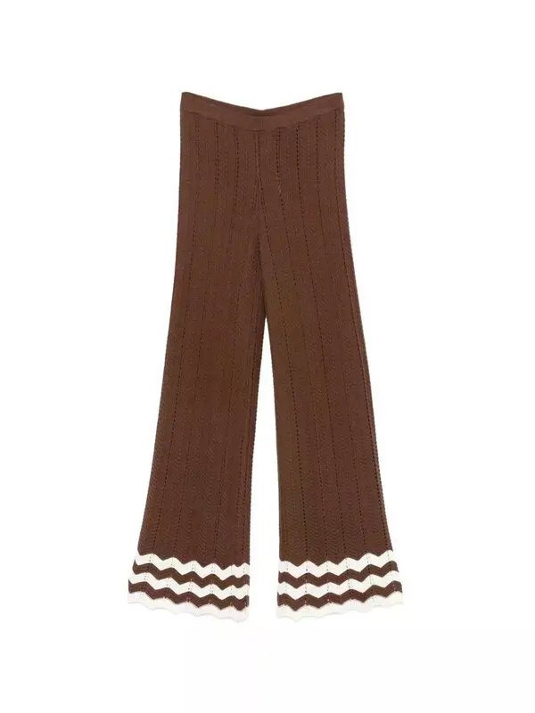 TWINSET Knitted Wide Leg Trousers