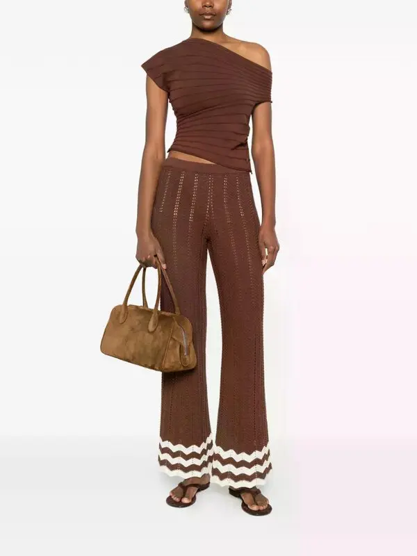 TWINSET Knitted Wide Leg Trousers