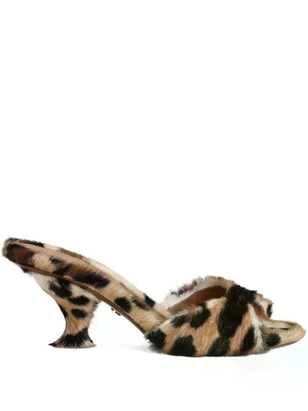 Dolce & Gabbana 60mm Keira Leopard-print Mules