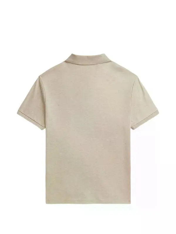 Polo Ralph Lauren Heather Logo Polo Shirt - Neutrals