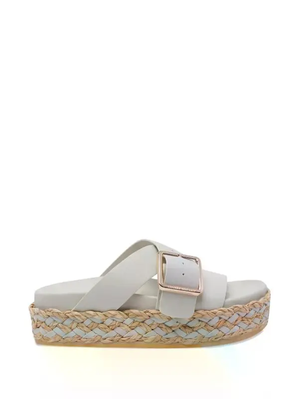 PALOMA BARCELO Vienna Calidis Buckle-detail Sandals - White