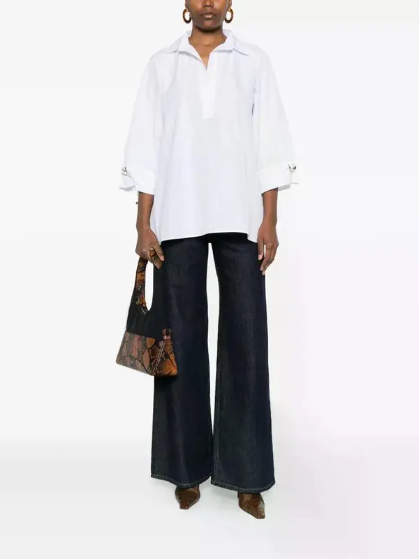 Max Mara Drawstring Layered Blouse