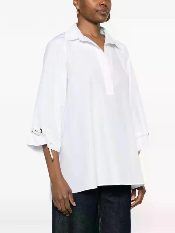 Max Mara Drawstring Layered Blouse