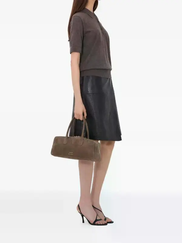 Loulou De Saison Migo Button Ribbed Polo Shirt - Brown
