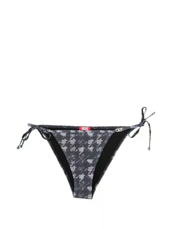 DIESEL Houndstooth Tie-side Bottoms - Black