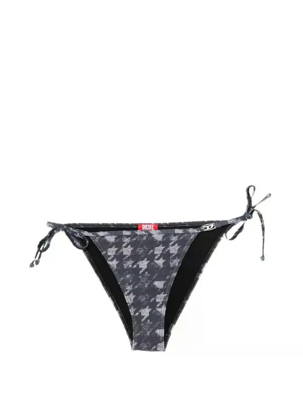 DIESEL® Houndstooth Tie-side Bottoms - Charcoal Grey