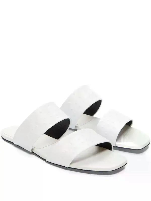 Loulou De Saison Jako Textured-effect Sandals - White