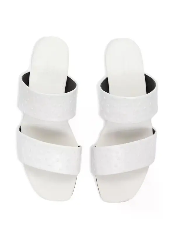 Loulou De Saison Jako Textured-effect Sandals - White