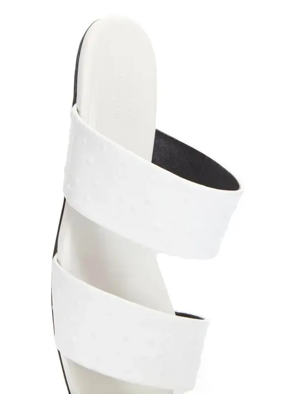Loulou De Saison Jako Textured-effect Sandals - White
