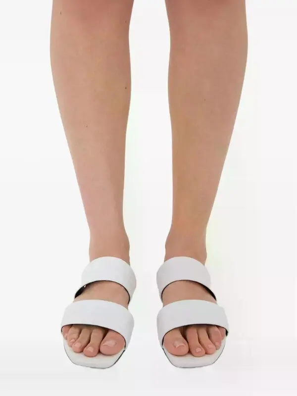 Loulou De Saison Jako Textured-effect Sandals - White